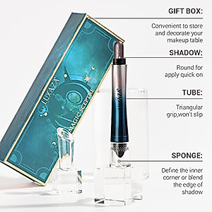 LUXAZA 24H Longwear Eyeshadow Stick Shimmer Cloud Gray Cream Smoky Eyeshadow Pencil Crayon, Pro Waterproof Eye Shadow Pen,Highlighter Makeup Stick 1PCS