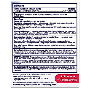 AZO Urinary Pain Relief Maximum Strength | Fast relief of UTI Pain, Burning & Urgency | Targets Source of Pain | #1 Most Trusted Brand | 24 Tablets