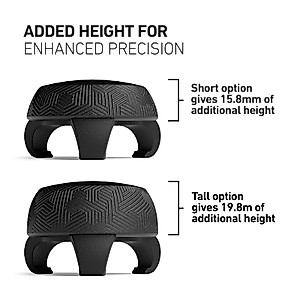 SCUF Thumbstick Grips - 4 Pack with 2 Bases - Tactic - Joystick Thumb Grips For Xbox One and Xbox Series X & S, PS4, PS5, Nintendo Switch Pro Controller - Black