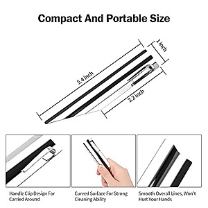 Table Crumb Sweeper, Crumb Sweeper for Tablecloth, Crumb Scraper Cumb Catcher on Table, Server Tools Stainless Steel Crumbers for Servers, Waiters and Waitresses
