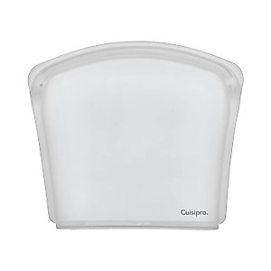 Cuisipro Silicone Reusable Leakproof Bag, 67.5 Ounce, Clear