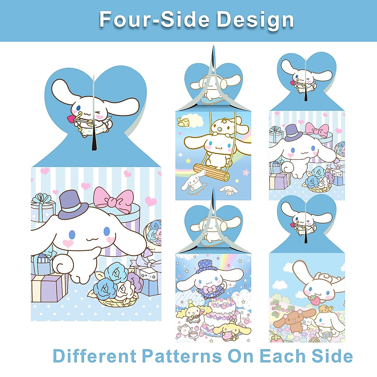 ARHAVI 12pcs Cinnamoroll Party Favor Gift Boxes, Cinnamoroll Birthday Party Supplies for Kids Party Decorations