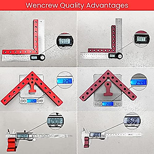 90 Degree 5.5" Aluminum Corner Clamps for Woodworking - 4 Pack Positioning Clamping Squares for Boxes, Cabinets, Drawers