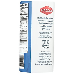 Haddar, Kosher Salt, 16 oz