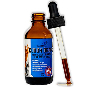 Dog Cough Treatment - Kennel Cough Treatment - Dog Allergy Relief - Itch Relief - Wet & Dry Cough Suppressant - for Dogs & Cats - XanderPets USA 1200 Drops