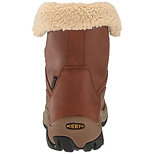 KEEN Women's Betty Boot Short Waterproof Insulated Ankle, Brown/Shitake, 7