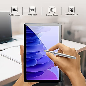ProCase Smart Case for Galaxy Tab A7 10.4" 2022 2020(SM-T500/T503/T505/T507/T509) with Tempered Glass Screen Protector, Slim Stand Hard Shell Protective Smart Cover for Galaxy Tab A7 10.4 Inch -Black