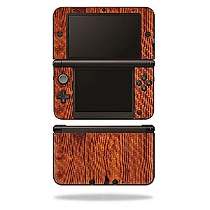 MightySkins Carbon Fiber Skin for Nintendo 3DS XL Original (2012-2014) - Knotty Wood | Protective, Durable Textured Carbon Fiber Finish | Easy to Apply, Remove, and Change Styles | Made in The USA