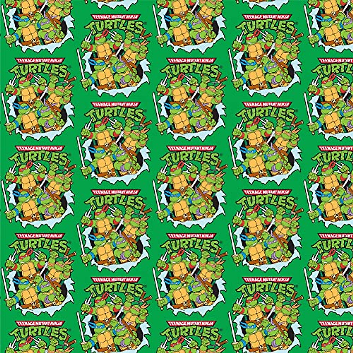 GRAPHICS & MORE Teenage Mutant Ninja Turtles Group Retro Gift Wrap Wrapping Paper Rolls