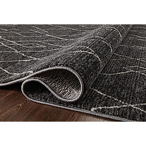 Loloi II Vance Collection VAN-11 Charcoal/Ivory 2'-3" x 3'-10" Accent Rug