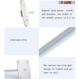 5 CORE Headphone Stand Headset Holder with Aluminum Supporting Bar Flexible ABS Solid Base for All Headphones Size HD STND (White)