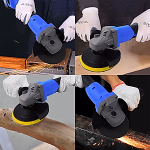 Cordless Angle Grinder 21V Cordless Grinder w/3.0Ah Li-Ion Battery & Charger, 10000 RPM Brushless Motor, 4.5'' Wheel Diameter Grinding Disc & Side Auxiliary Handle, for Grinding Cutting Polishing DIY