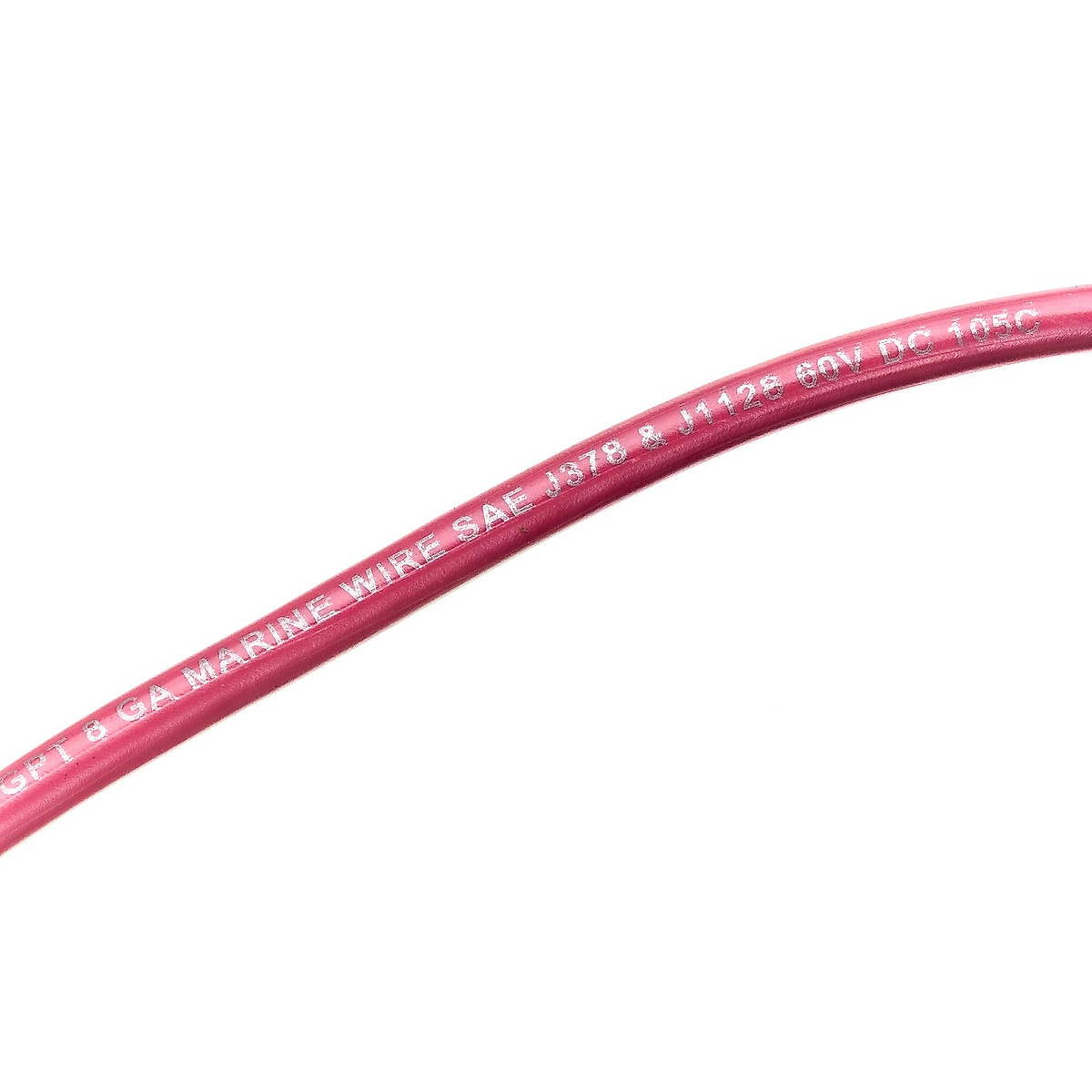 MotorGuide MM309922T 8-Gauge Battery Cable and Terminals — 50-Amp Manual Reset Breaker — Trolling Motor Surge Protection, Red