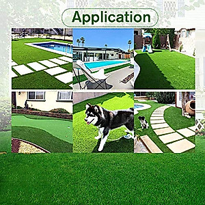 Artificial Grass Turf Customized Sizes, Artificial Lawn for Dogs, 20MM Thick Faux Grass, Synthetic Outdoor Indoor Rug Area 2FTX18FT(36 Square FT)