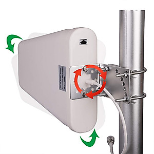 10 dBi Wideband Directional Antenna High Gain Log Periodic Antennas 50 Ohm 3G/4G/LTE/Wi-Fi Universal Fixed Mount Yagi Antenna (698-2700 MHz)