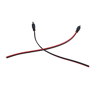 Antrader 50pcs Male DC Power Pigtail Cable Adapter Connectors for CCTV Surveillance Video LED Lighting