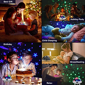 YACHANCE Baby Night Light Star Projector for Kids,Kids Sound Machine with Night Lights for Kids Room,29 Soothing Sound White Noise Machine for Baby Sleeping Soother,Nursery Lamp for Kids Bedroom Decor