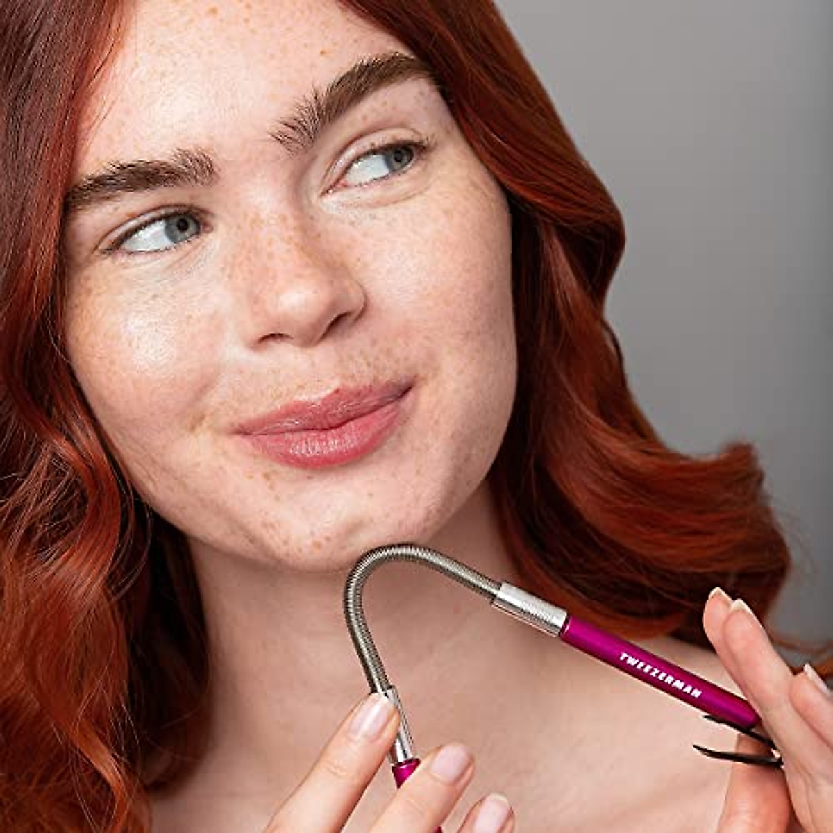 Tweezerman Smooth Finish Facial Hair Remover with Free Tweezerette, Pink