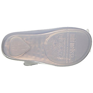 Mini Melissa Girls' Mini Ultragirl Fly Mary Jane Flat, Silver Pearl, 5 Regular US Toddler