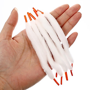 Beavorty 40PCS Organic Shoelace Cotton Sticks Japanese Organic Doctor Shoelaces Cotton Coil Clouds Shoelace Style Cotton Threads Wick