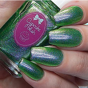 Bermuda Triangle - Grass Green Shimmer Nail Polish by Cupcake Polish
