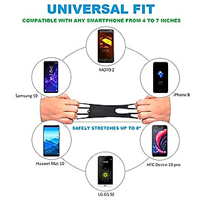 AccessoryHappy AH Universal Heavy Duty Cell Phone Carrying Lanyard Leash Neck Strap Tether Holder Quick Release Buckle Smart Cell Phone Credit Card Holder Case for iPhone, Galaxy & Most Smartphone