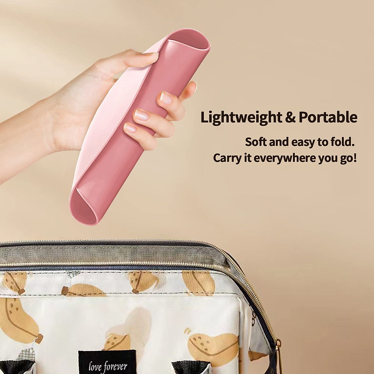 Maveek Silicone Baby Bibs for Eating, Drool Bibs for Babies Gender Neutral Toddler Bandana Bibs Food Catcher for Baby Boys and Girls, Waterproof Soft Non Messy Dusky Pink + Dusky Blue (12-36 Months)