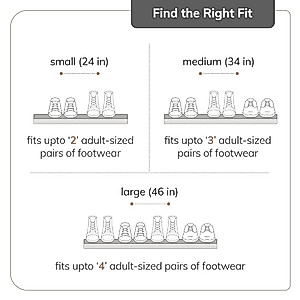 Anji Mountain AMB0BT4F-018 Black Rubber Boot/Shoe Tray with Coir, Fits 4 Pair (46.5" Wide), Rectangle Embossed Insert