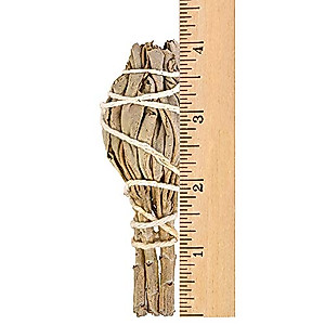 Premium California White Sage 4 Inch Smudge Sticks - Torch Wands Home Cleansing, Fragrance, Meditation, Yoga, Blessing, Smudging Rituals, New Home (3 Pack)