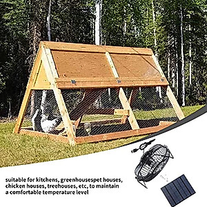5w Solar Powered Exhaust Fan for Shed Fan Waterproof Solar Powered Fan Kit for Chicken Coop, Pet Houses, and Windows, Solar Fan for Greenhouse USB Solar Roof Fan Cool Stuff