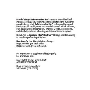 Revival Animal Health Breeder's Edge in Between for Him, Male Multivitamin for Med/Lg Dog- 360 ct