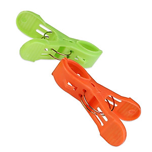 Zerodeko 48 Pcs Mini for Kids Clamp Tarp Clips Rope Clamp Bike Helmet Decorations Beach Tent Clothes Peg Clip Dress Guard Bike Cord Grip Tent Snaps Clothespin Camping