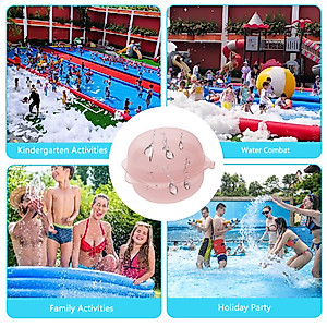 Grebest Reusable Water Balloons,Summer Outdoor Pool Beach Water Fighting Ball Games Toy-Self-Sealing Quick Fill Water Bombs Balls for Kids Adults Pink C 2.36