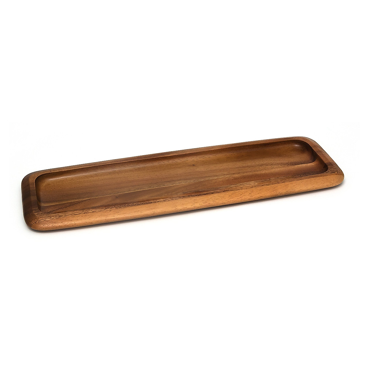 Lipper International Acacia Narrow Serving Tray for Sushi or Cheese, 18.25" x 6.13" x 0.75"