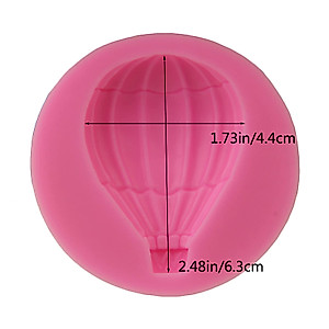 Hot Air Balloon Silicone Fondant Molds for Cake Topper Decoration, Chocolate Candy Mold for Cupcake Cookie Sugar Craft Baby Shower Party Supplies, Polymer Clay Mould