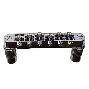 Tune-O-Matic Bridge w/Roller Saddles for Epiphone Les Paul, SG, ES, Dot, Chrome Color
