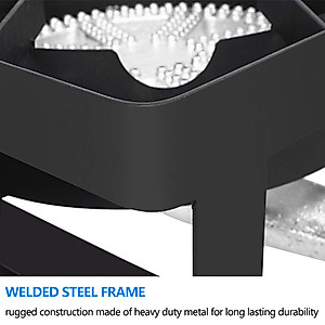 FRITHJILL Outdoor Stove Propane Gas Cooker with Adjustable 0-20Psi Regulator,20W BTU Propane Gas Single Burner Cast Iron Gas Cooker with Stand