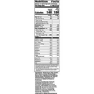 Cheerios Honey Nut Cheerios Heart Healthy Breakfast Cereal, Gluten Free Cereal With Whole Grain Oats, Large Size, 15.4 oz