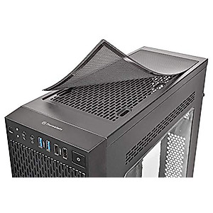 Thermaltake Core G3 Black Slim Small Form Factor ATX Perforated Metal Front and Top Panel Gaming Computer Case 2.0 Edition with Two 120mm Front Fan Pre-Installed CA-1G6-00S1WN-A0