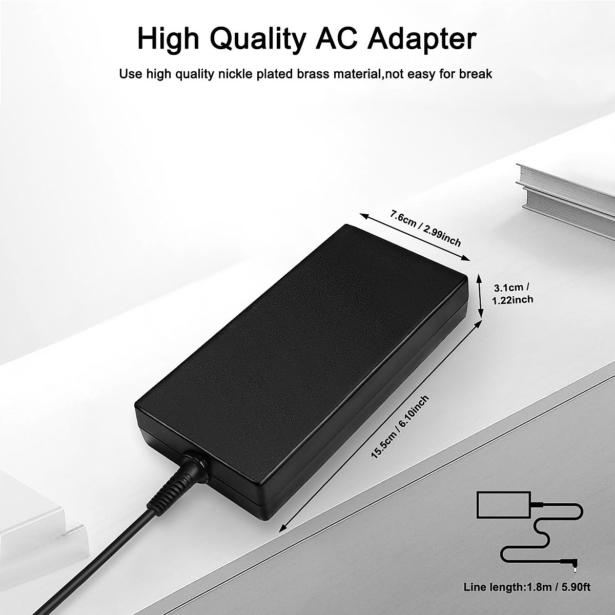 FLGAN 230W Charger powr Cord for Intel NUC X15 / 9 Extreme Laptop Kits Gigabyte Aero 17 16 15 AORUS 15G 15P YD XD FSP FSP230-AJAS3 FSP230-AJAN3 A17-230P1A