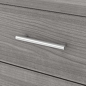 Bush Furniture Somerset 72W 3 Position Sit to Stand L Shaped Desk in Platinum Gray