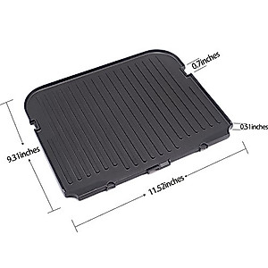 UsKitchen Reversible Grill/Griddle Plate for Cuisinart Griddler GR-4N 5-in-1