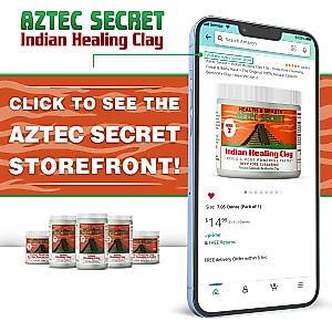 Aztec Secret – Indian Healing Clay 2 lb – Deep Pore Cleansing Facial & Body Mask – The Original 100% Natural Calcium Bentonite Clay – New Version 2