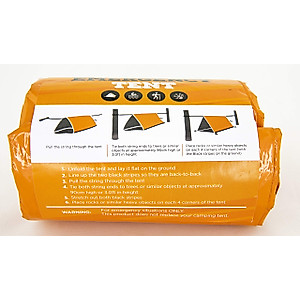 MEKKAPRO Emergency Tent Shelter - Survival Tent - 2 Person Emergency Shelter - Resistant and Ultra Lightweight Life Tent - Water and Windproof Tube Tent for Camping, Hiking and Outdoor Activities