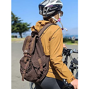 Gootium Classic High-Density Thick Canvas Backpack Rucksack, Tiramisu, Small