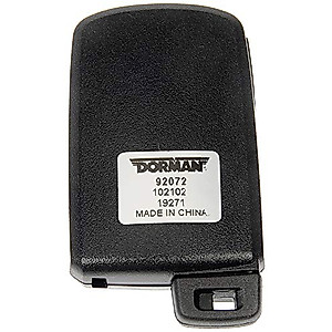 Dorman 92072 Keyless Entry Transmitter Cover Compatible with Select Toyota Models, Black