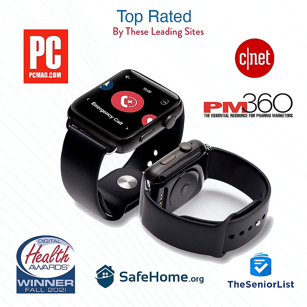 HandsFree Health Smart Watch for Seniors - Medical Alert System with GPS Monitoring, 2-Way 4G SOS Communication, Monthly Subscription