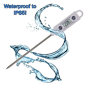 Brannan Instant Read Meat Thermometer Digital Probe - Best Waterproof Fast Kitchen Cooking Food Thermometers, Food Temperature Probes for Kitchen Outdoor Cooking Baking Water Liquid BBQ Grill Smokers