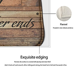 Farmhouse Style Kitchen Mats Sets 2 PCS Cushioned Anti Fatigue Comfort Mat Ergonomically Engineered Soft Wood Grain Kitchen Rug Waterproof Non-Skid for Kitchen Sink Laundry 17"x47"+17"x24"