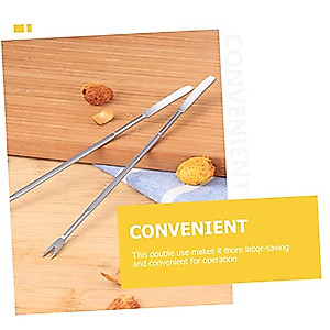 Housoutil 24pcs Multi-function Needle Tool Metal Forks Multipurpose Tool Seafood Needle Shellers Forks Pistachio Opener Seafood Accessory Crab Peeling Tools Seafood Fork Silver Crab